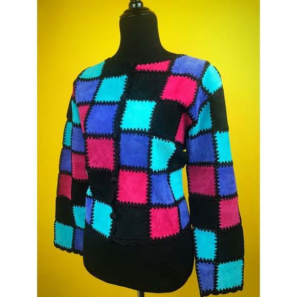 Jackets & Coats | Vintage Smh Suede Patchwork Jacket | Poshmark
